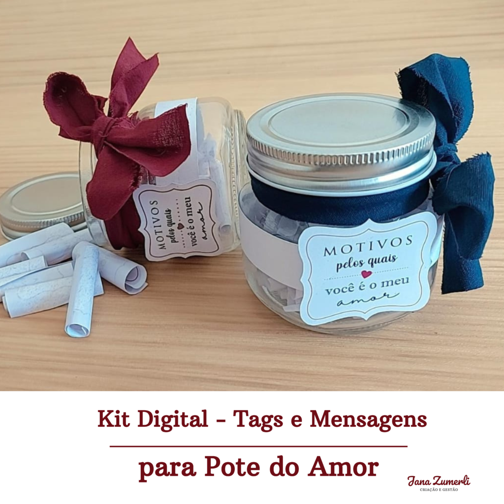Kit Digital Tag/Rótulo Pote do Amor – Jana Zumerli