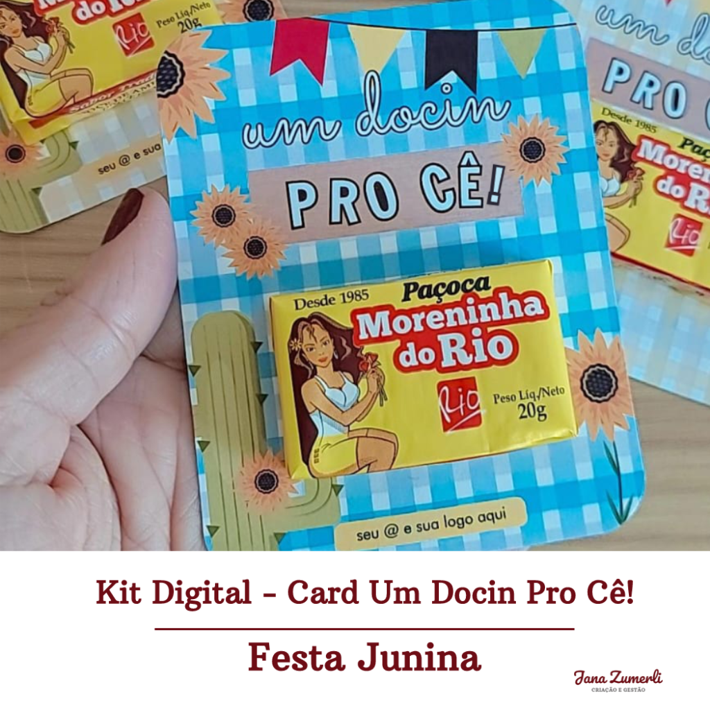 Kit Digital Cartão Para Paçoquinha – Jana Zumerli